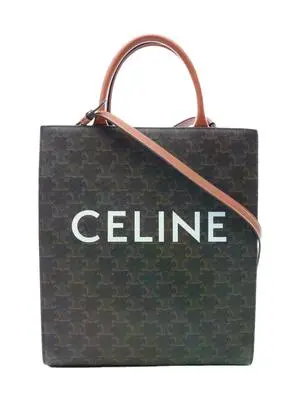 Celine Triomphe Canvas Tote Bag - Black