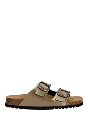 DR. SCHOLL'S SHOES Josephine Buckle-fastening Slides - Gold