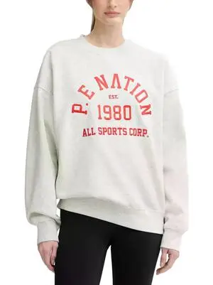P.E Nation Logo-detail Sweatshirt - Grey