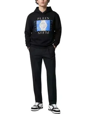 Philipp Plein Logo-print Hoodie - Black
