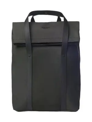 Rains Logo-embossed Foldover Backpack - Green