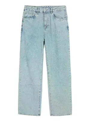 MKI MIYUKI ZOKU Bleach-wash Straight Leg Jeans - Blue