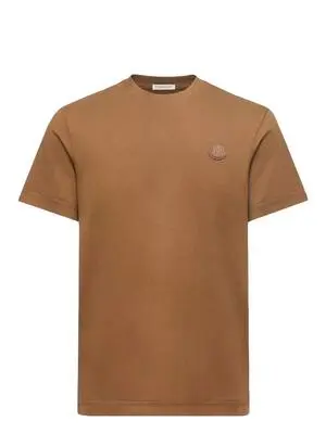 Moncler Logo-patch T-shirt - Brown