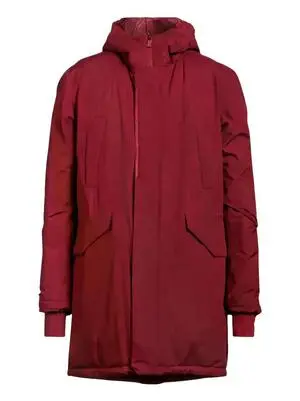 Herno Zip-up Hooded Coat - Red