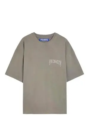 PICANTE Logo-print T-shirt - Grey