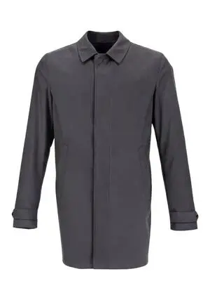 Herno Button-cuff Wool Coat - Grey