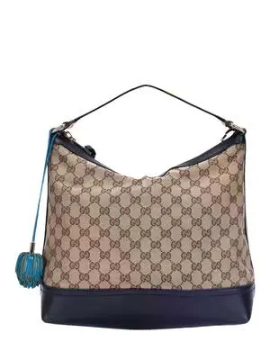 Gucci Gg Monogram Shoulder Bag - Neutrals