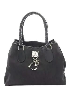 Dior Trotter Monogram Canvas Tote Bag - Black