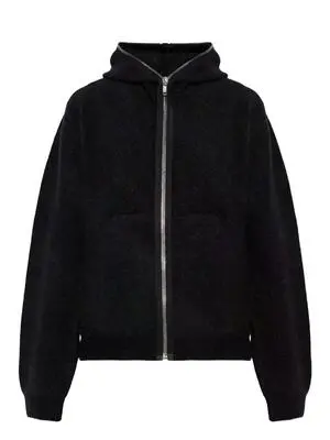 Rick Owens Hooded Zip-up Cardigan - Black