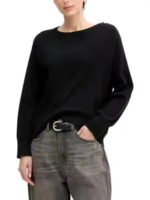 BENETTON Ribbed-trim Crew Neck Sweater - Black