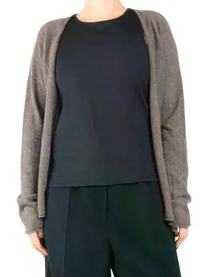 Apuntob Cashmere Open-front Cardigan - Grey