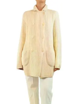 Loro Piana Double-breasted Rib-knit Cardigan - Neutrals