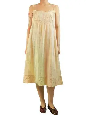 DOSA Sleeveless Square Neck Midi Dress - Neutrals