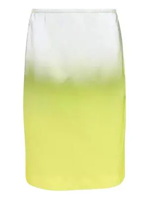 Alexander Wang Ombré Effect Midi Skirt - Yellow