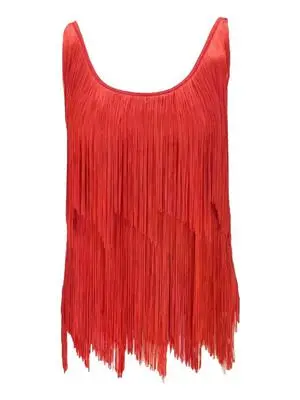 TOM FORD Fringe Tiered Top - Red