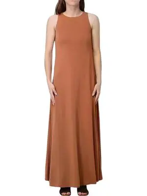 Max Mara Sleeveless Jersey Dress - Neutrals