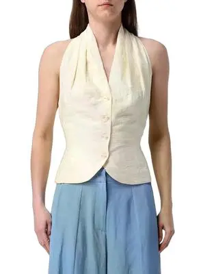TELA Single-breasted Waistcoat - Neutrals