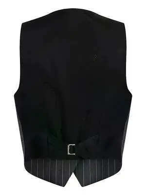 DONDUP Pinstripe V-neck Waistcoat - Grey