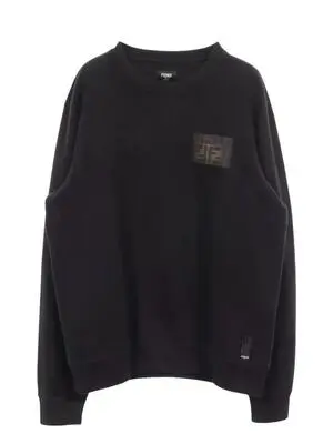 Fendi Zucca Logo Patch Sweatshirt - Black