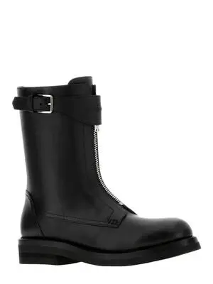 Alexander McQueen Zip-up Boots - Black