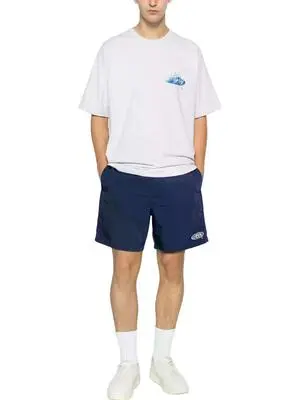 StÜssy Coastal Board Logo-embroidered Shorts - Blue