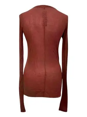 Rick Owens Ribbed Long-sleeve Top - Pink