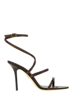 Dsquared2 Bow-detail Leather Sandals - Brown