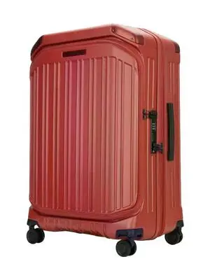 PIQUADRO Ridged Four-wheel Suitcase - Red