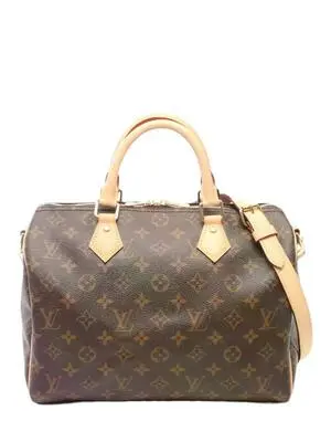LOUIS VUITTON Speedy Monogram Tote Bag - Brown
