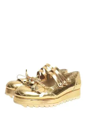 COMME DES GARÇONS TAO Fringed Platform Shoes - Gold