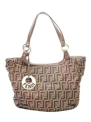Fendi Zucca Canvas Chef Tote Bag - Brown