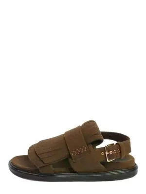 Marni Fringed Design Sandals - Brown