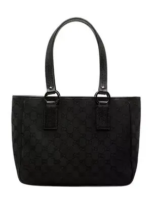 Gucci Gg Canvas Tote Bag - Black