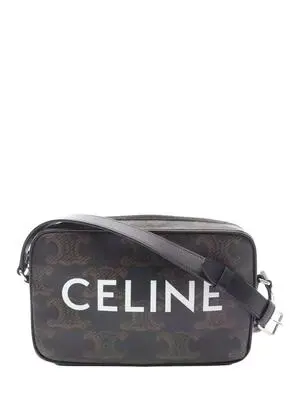 Celine Medium Triomphe Messenger Bag - Black
