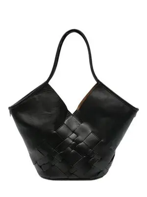 Hereu Coloma Leather Shoulder Bag - Black