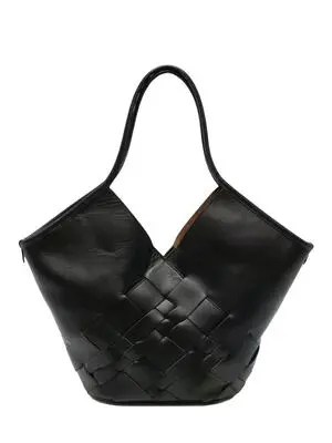 Hereu Coloma Leather Shoulder Bag - Black