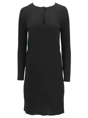 TOM FORD Long-sleeve Buttoned Mini Dress - Black