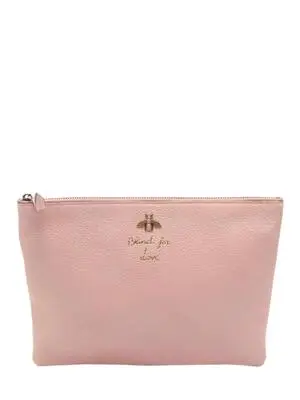 Gucci Animalier Bee Clutch Bag - Pink