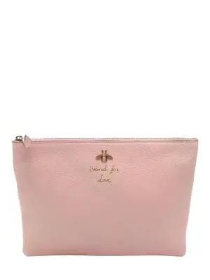 Gucci Animalier Bee Clutch Bag - Pink