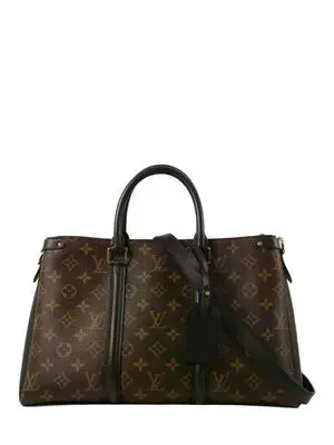 LOUIS VUITTON Monogram Soufflot Tote Bag - Brown