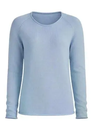 HANNES ROETHER Long-sleeve Knitted Sweater - Blue