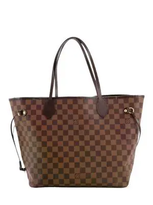 LOUIS VUITTON Damier Neverfull Mm Tote Bag - Brown