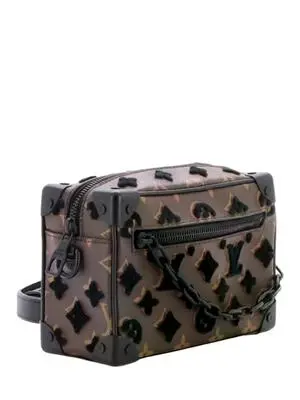 LOUIS VUITTON Soft Trunk Bag Monogram Tuffetage Canvas Mini Crossbody Bag - Black