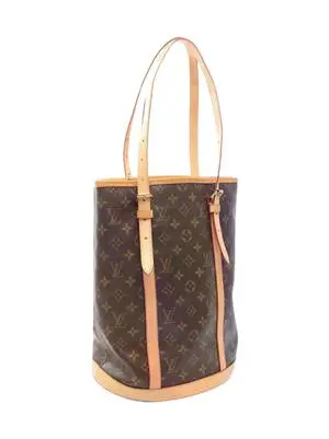 LOUIS VUITTON Monogram Canvas Bucket Shoulder Bag - Brown