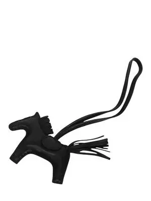 Hermès Milo Lambskin Grigri Rodeo Bag Charm Pm - Black