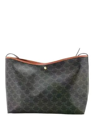 Celine Soft Shopper Triomphe Coated Canvas Tote Bag - Brown