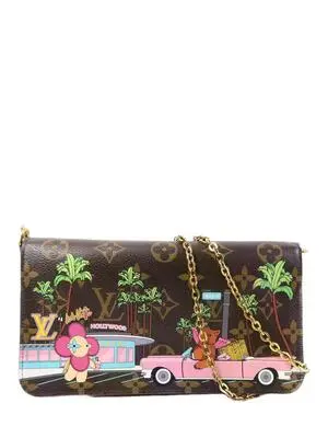 LOUIS VUITTON Hollywood Xmas Felicie Shoulder Bag - Brown