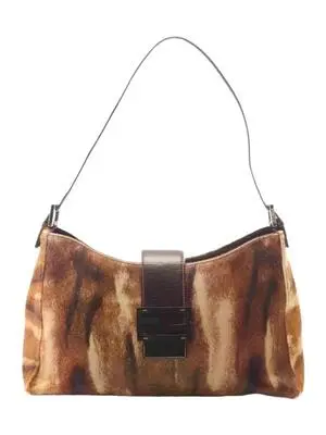 Fendi Animal-print Shoulder Bag - Neutrals