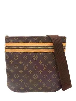 LOUIS VUITTON 2005 Monogram Pochette Bosphore Shoulder Bag - Brown