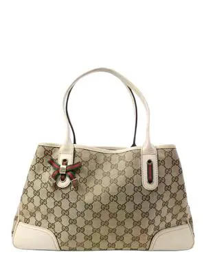 Gucci Gg Web Shoulder Bag - Neutrals
